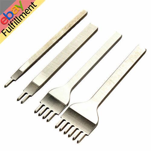 4mm/0.15" Leather Craft Tool Hole Punches Lacing Stitching Punch 1/2/4 ...