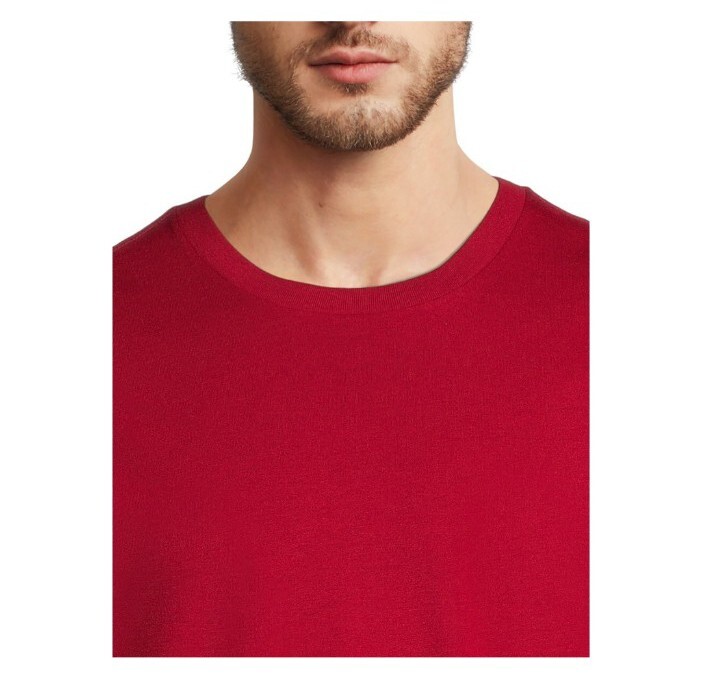GEORGE T-Shirts Men's L (42-44) Red Moisture Wicking Crew Neck Short ...