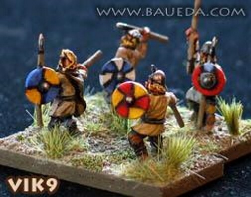 Baueda VIK9 Hostis 15mm Viking Scouts (8) Miniatures Dark Ages Warriors ...