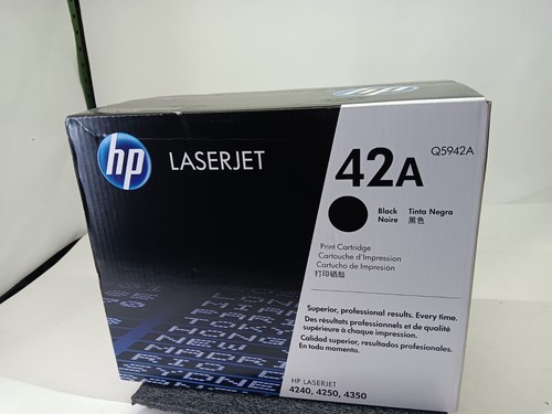 HP 42A Q5942A BLACK TONER CARTRIDGE LASERJET GENUINE T5-B16 ...