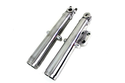 41mm Glide Fork Slider Set Polished fits Harley Davidson | eBay