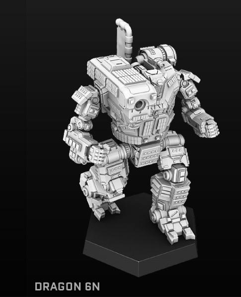 HBK Hunchback "Dragon" Alternate Mech For Battletech CGL Scale MWO PMW ...