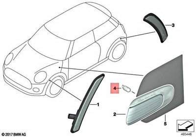 Genuine Mini Cooper JCW One F54 F55 F56 F57 ALL4 D S SD Bulb Wy5w ...
