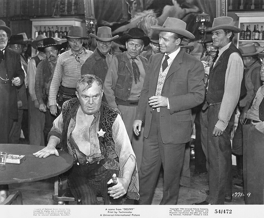 Lyle Bettger, Thomas Mitchell - Destry (1954) - 8 1/2 X 11 | eBay