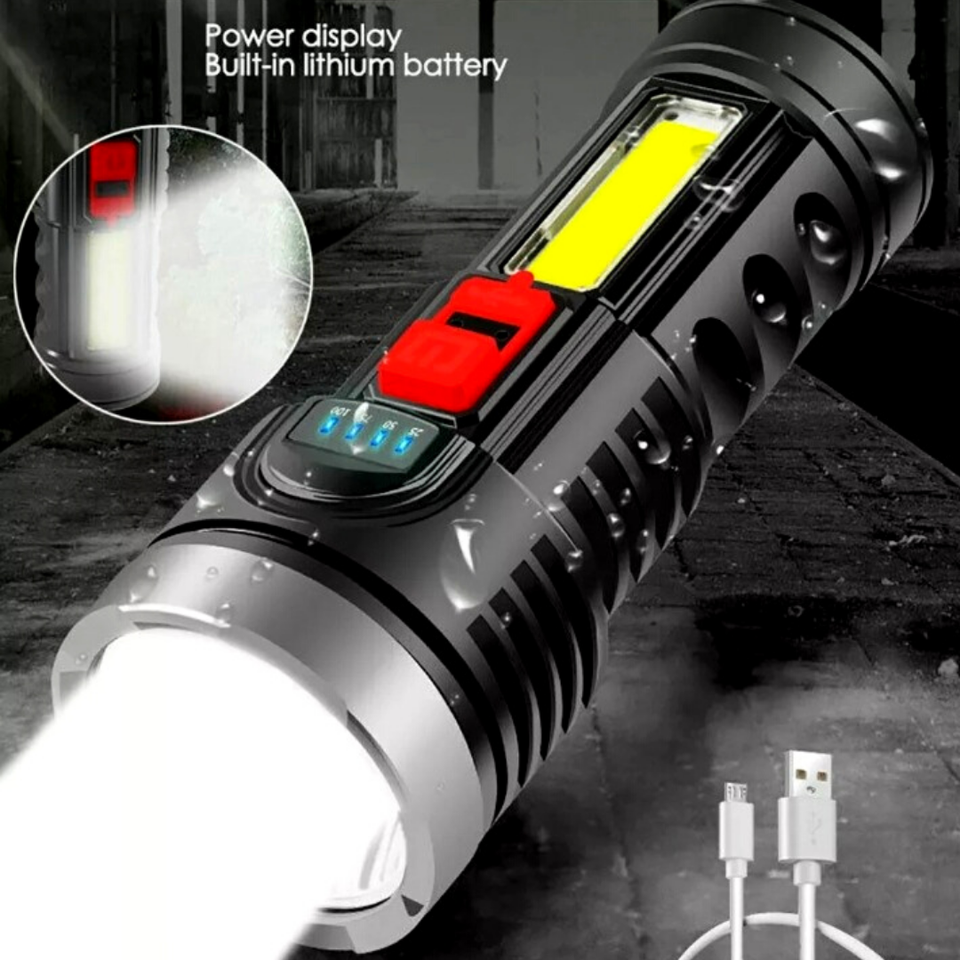 Super Bright 999000000 LM LED Torch Tactical Flashlight Lantern ...