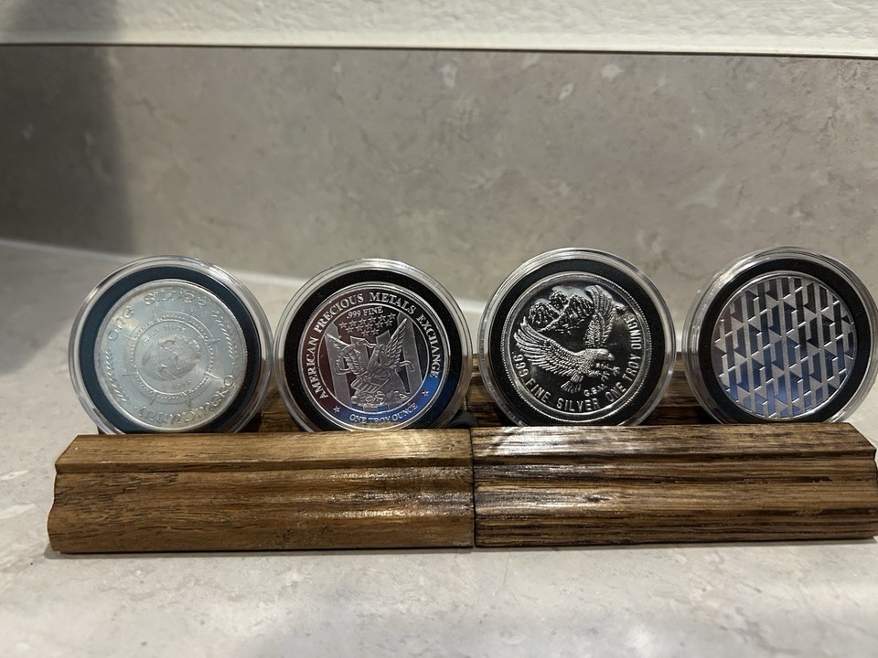 (4) 1 oz SILVER BULLION ROUNDS - LOT OF 4 (ASAHI / APMEX) | eBay