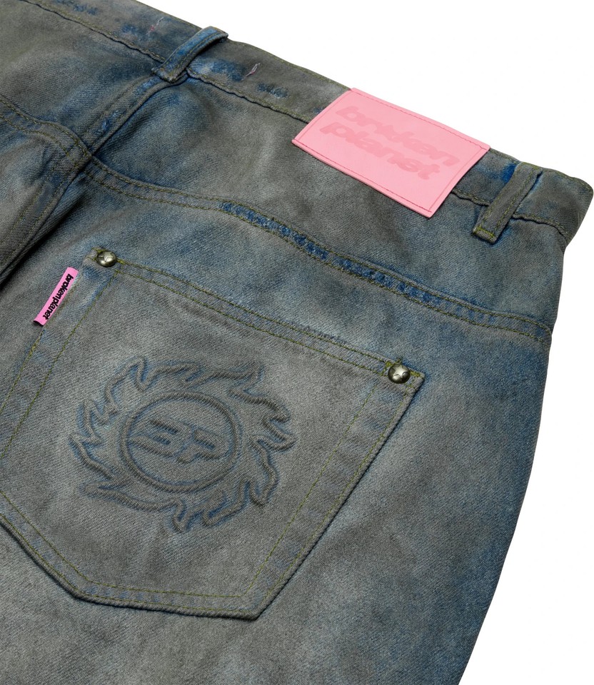 Broken Planet, Distressed Denim Jeans | Dark Blue | Large | Authentic ...