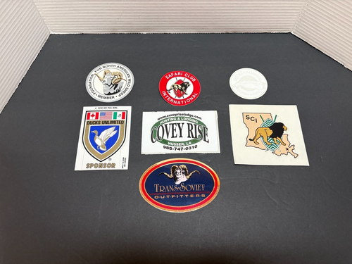 Lot of 7 Outdoor, Conservation Hunting Fishing Related Stickers/Decals ...