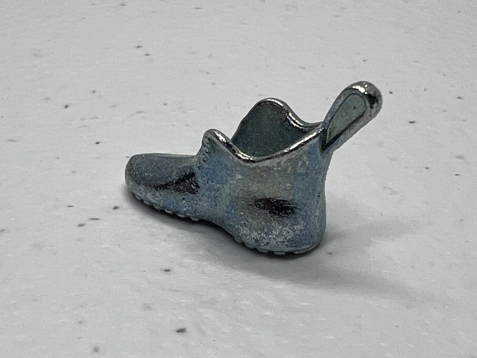 Monopoly Token Classic Shoe Boot Piece Silver Metal Game Part ...