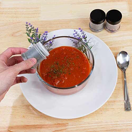 Cornucopia Mini Plastic Spice Jars W/sifters 12pack Black 2 Tablespoon ...