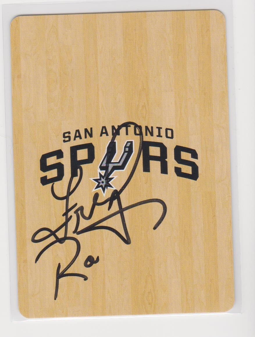 FRED ROBERTS SAN ANTONIO SPURS 1983-1984 BYU AUTOGRAPHED PLAYING CARD ...
