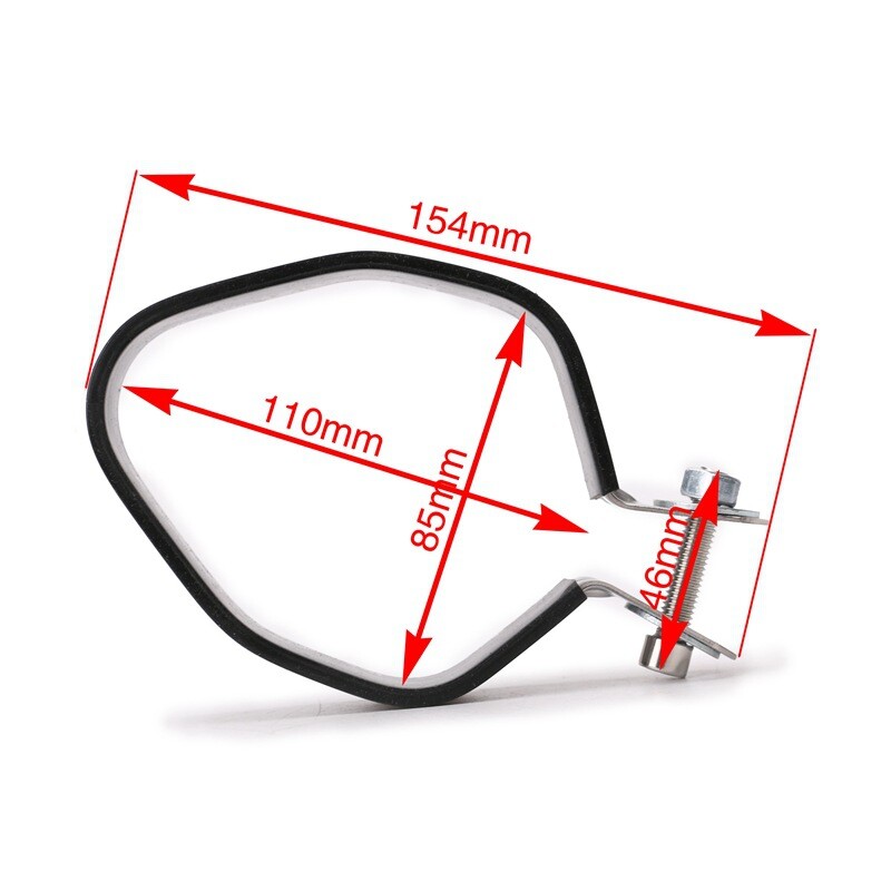 Hanging Clamp Strap Mount Bracket Motorcycle Exhaust Muffler Silencer ...