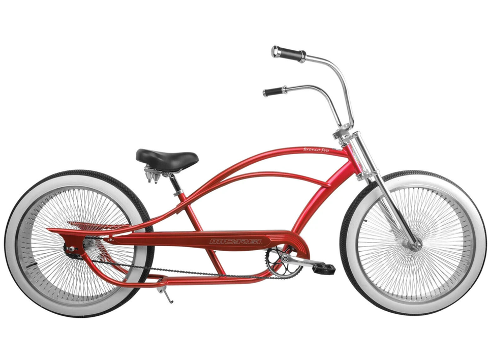 140 Spokes 26" Fat Tires Stretch Beach Cruiser Bike High Rise ...