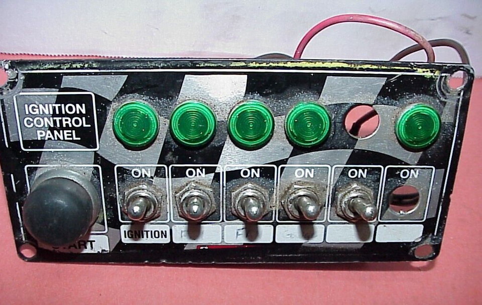 QuickCar Ignition Control Panel with 5 Switches and Push Button Starter ...