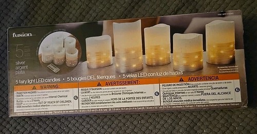 Fusion Fairy Light Multifunction Remote Control Led Candles 5 Count ...