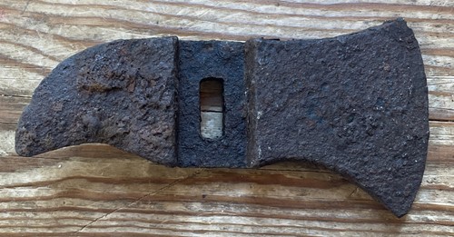 Unusual Small Unbranded Side Mount Forged Iron Axe Hatchet Head Used ...