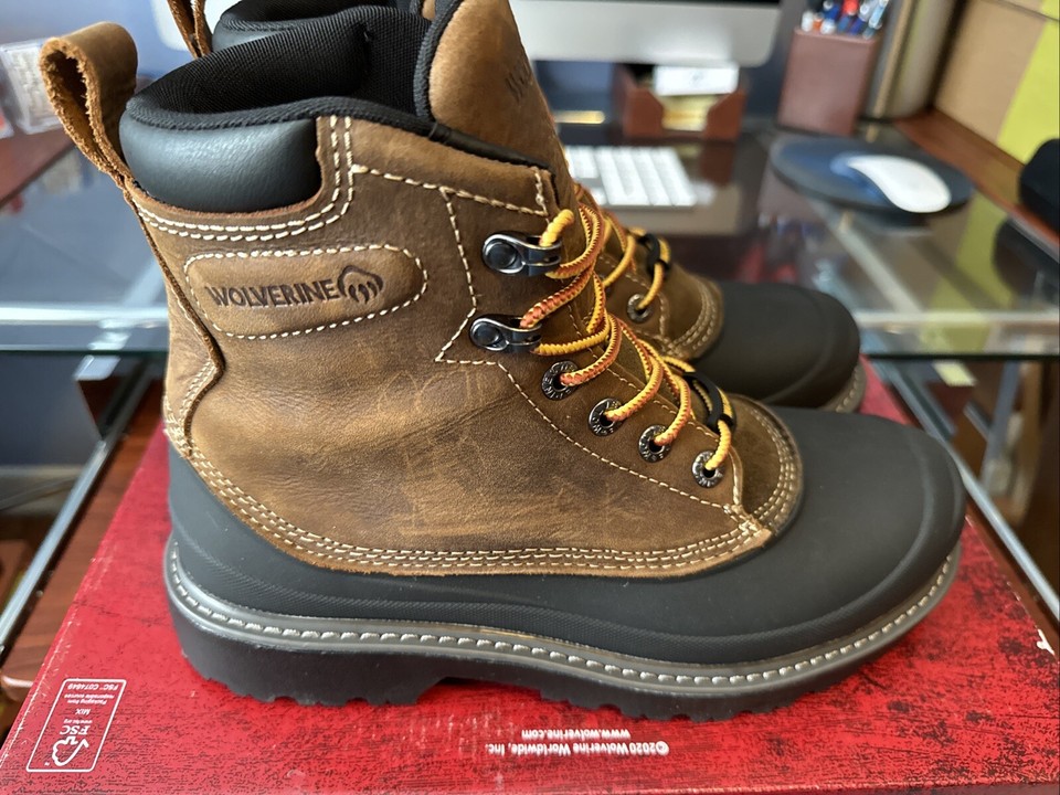 Wolverine Men's Floorhand Swamp 6'' Dark Brown STEEL TOE WP Work Boots ...