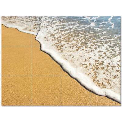 Beach Ceramic Tile Wall Mural PT500088. 24" W x 18" H (12) 6x6 tiles | eBay