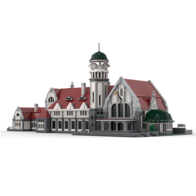 Modular Old Railway Station Model Architecture with 9 Modules 9527 ...