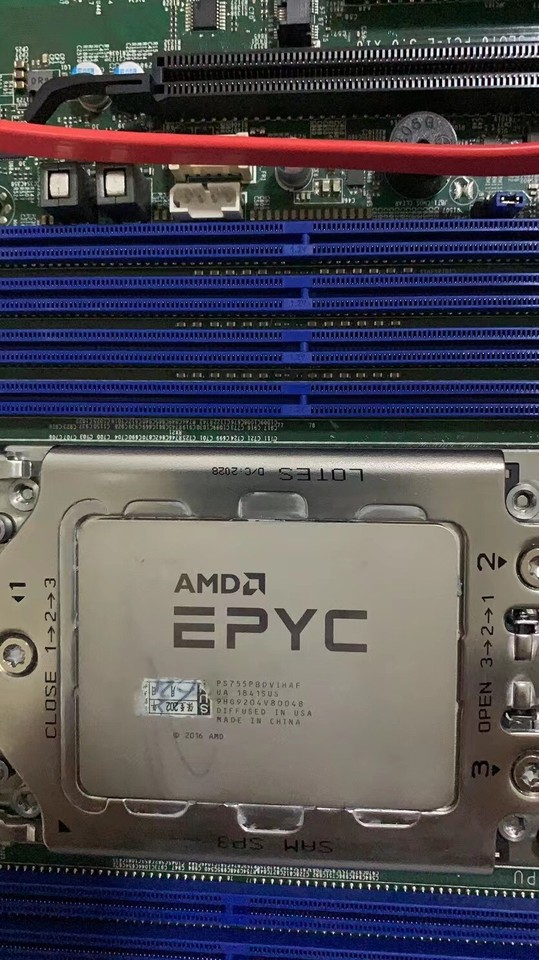 AMD epyc 7551P+Supermicro H11SSL-i combination set sp3 CPU processor 2 ...