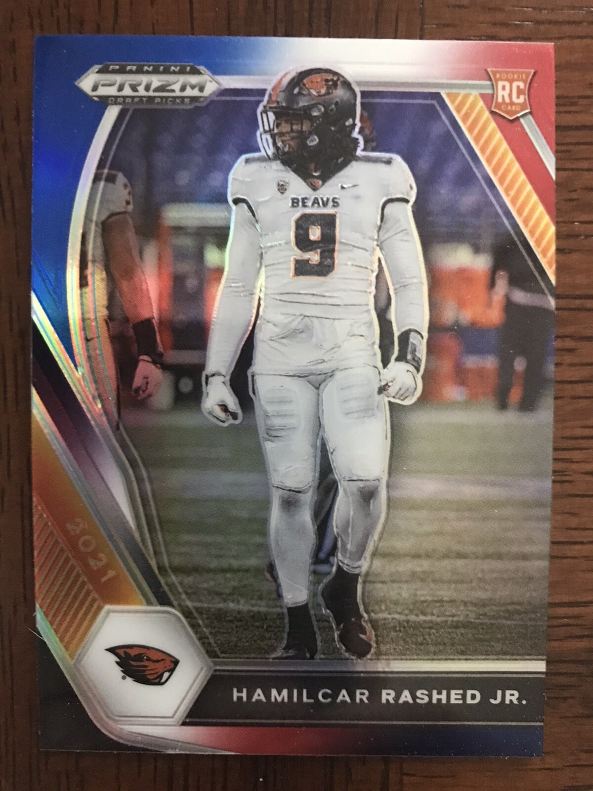 2021 Panini Prizm Draft Picks Red White Blue RC Hamilcar Rashed Jr ...