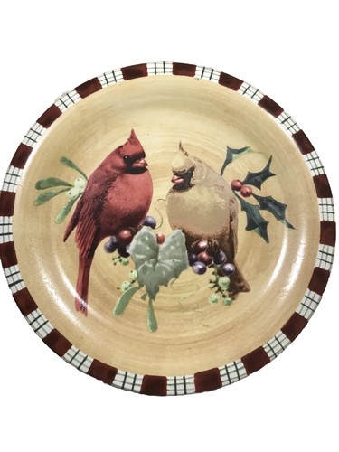 Lenox Salad Plate Winter Greetings Red Bird Cardinal - Colorful 8 1/2 ...