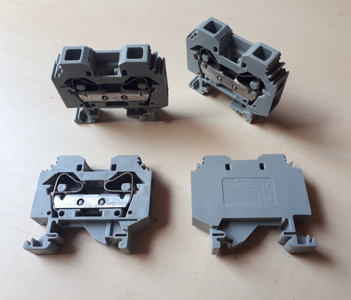 WAGO 283-101 2-Leiter Durchgangsklemme 0,2 … 16 mm² / 283-301 ...