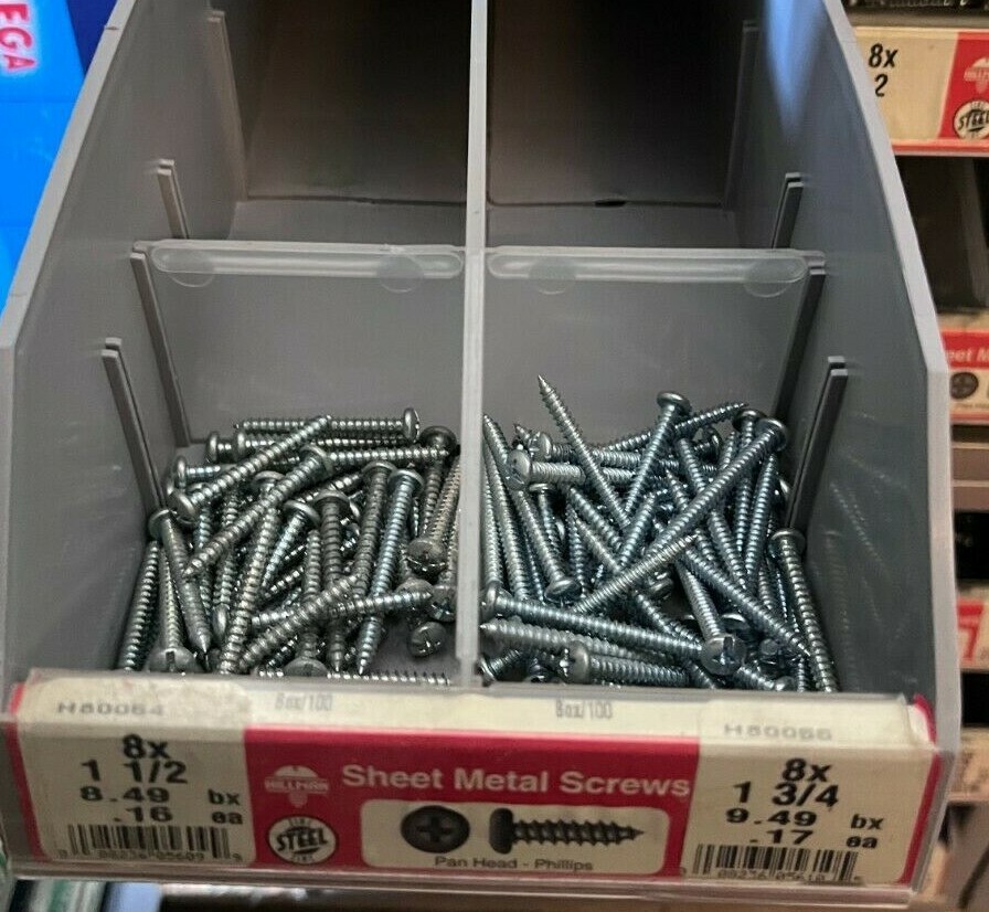 Hillman Hardware Larger Cab 6 Drawer Steel Organizer w/Sheet Metal ...