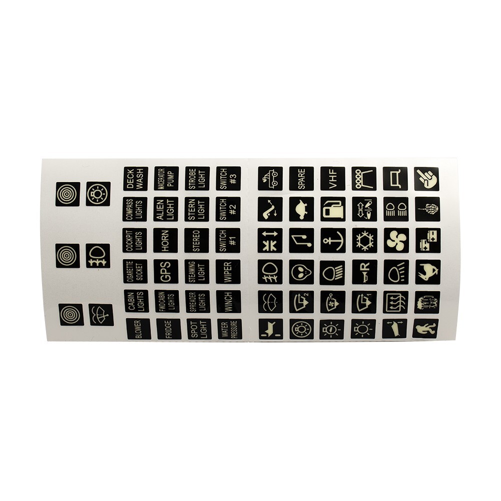 Switch Sticker Labels Glow Universal Rocker Decoration Sticker Durable ...