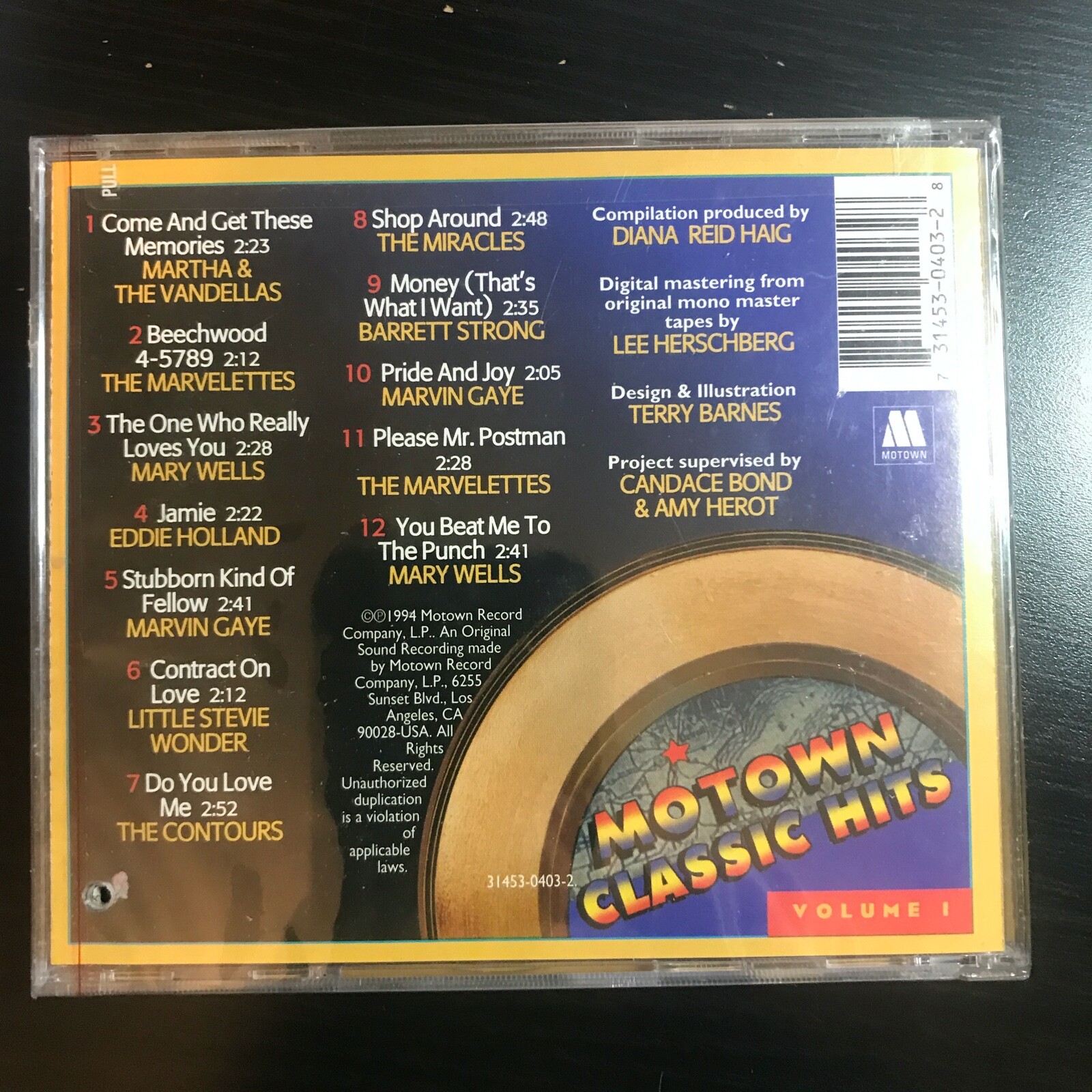 Motown Classic Hits, Vol. 1 by Various Artists (CD, Sep-1994, Motown ...