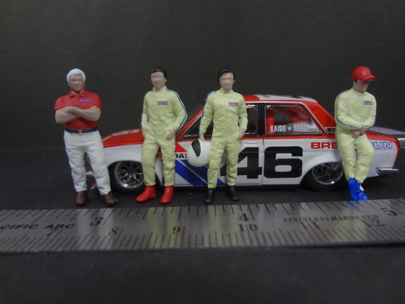 1:64 Scale figure set BRE RACING figures 4X car is not included 1:64 | eBay