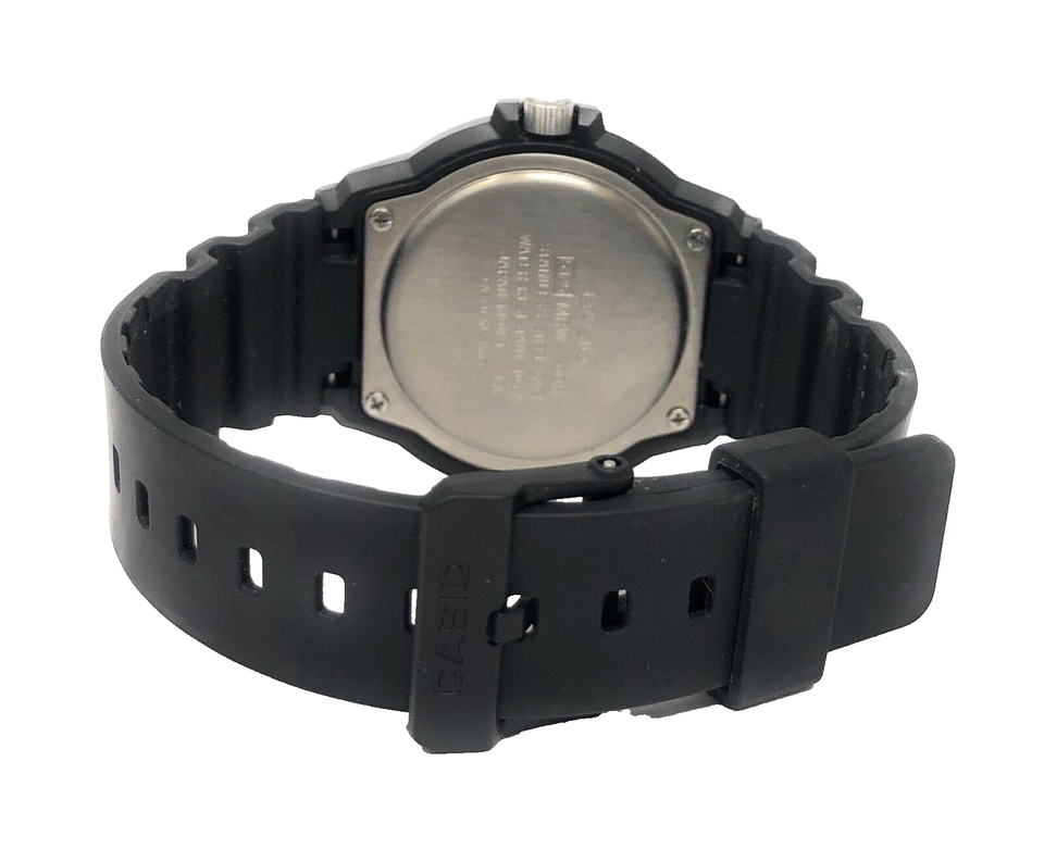 Casio MRW200H-1BV, Analog Watch, Black Resin Band, Day/Date, 100 Meter ...