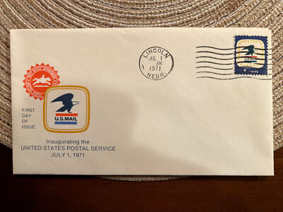 RARE MISSTAMPED 1ST DAY ISSUE ENVELOPE INAUGURATION THE USPS 7/1/1971 ...