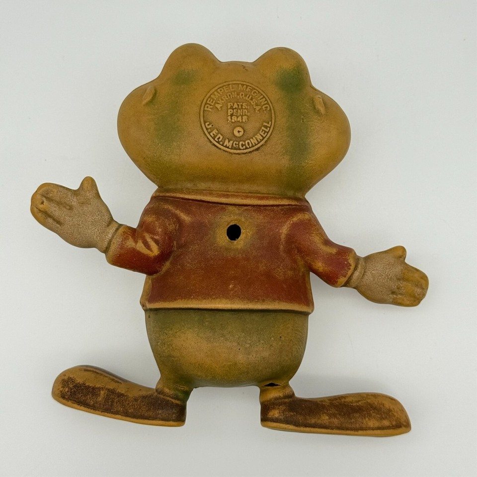Vintage 1948 Rempel “Froggy the Gremlin” Rubber Squeaky Toy Frog 5 ...
