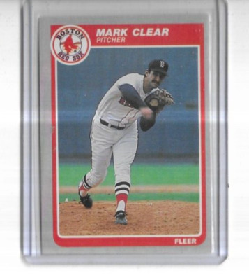 1985 Fleer #154 Mark Clear Boston Red Sox | eBay