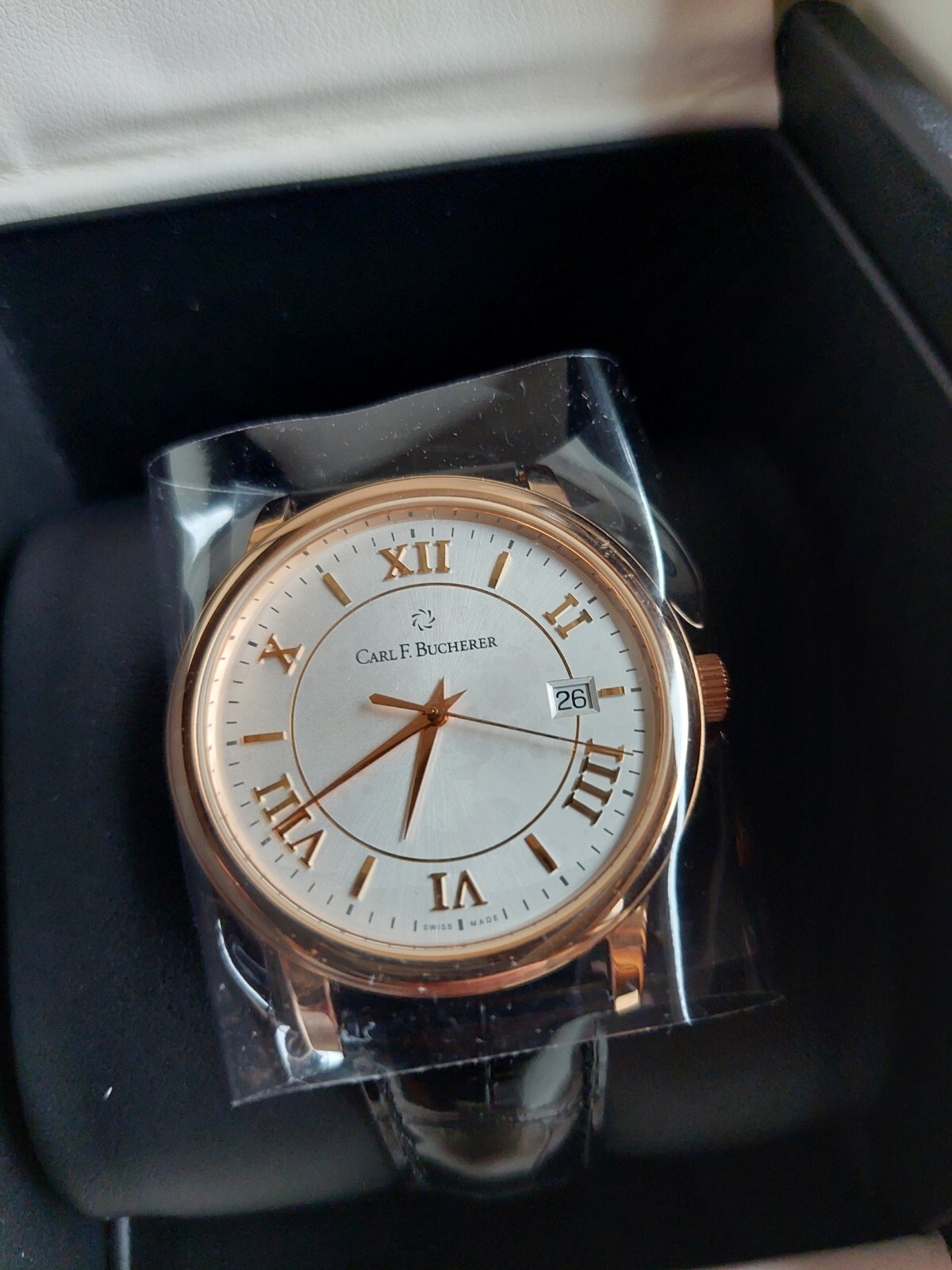 Carl F. Bucherer Adamavi 39mm Automatic Silver Dial Men's 18K Gold ...