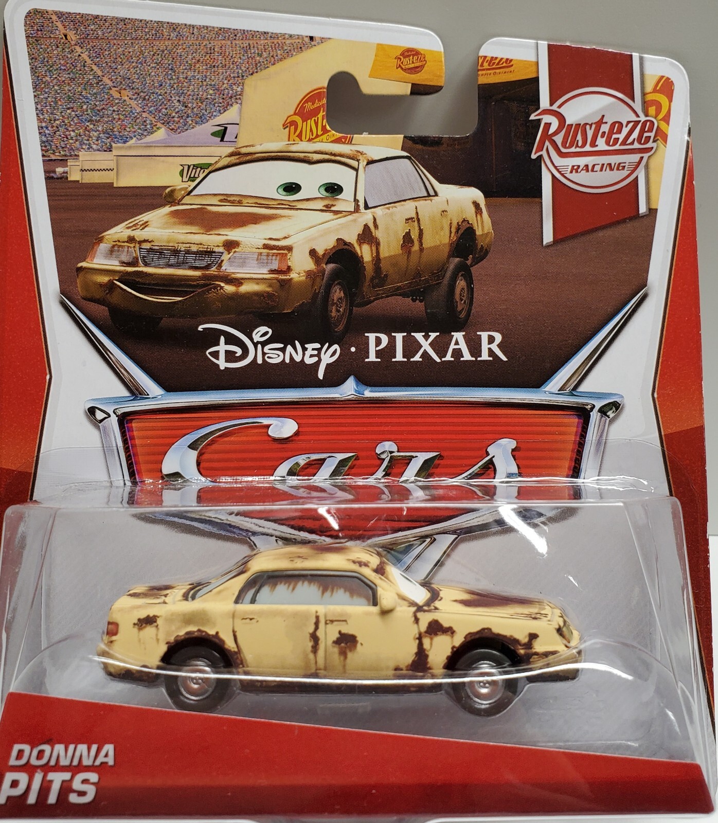 Disney Pixar Cars Rust-eze Donna Pits, 2012 Diecast, 1:55, NEW