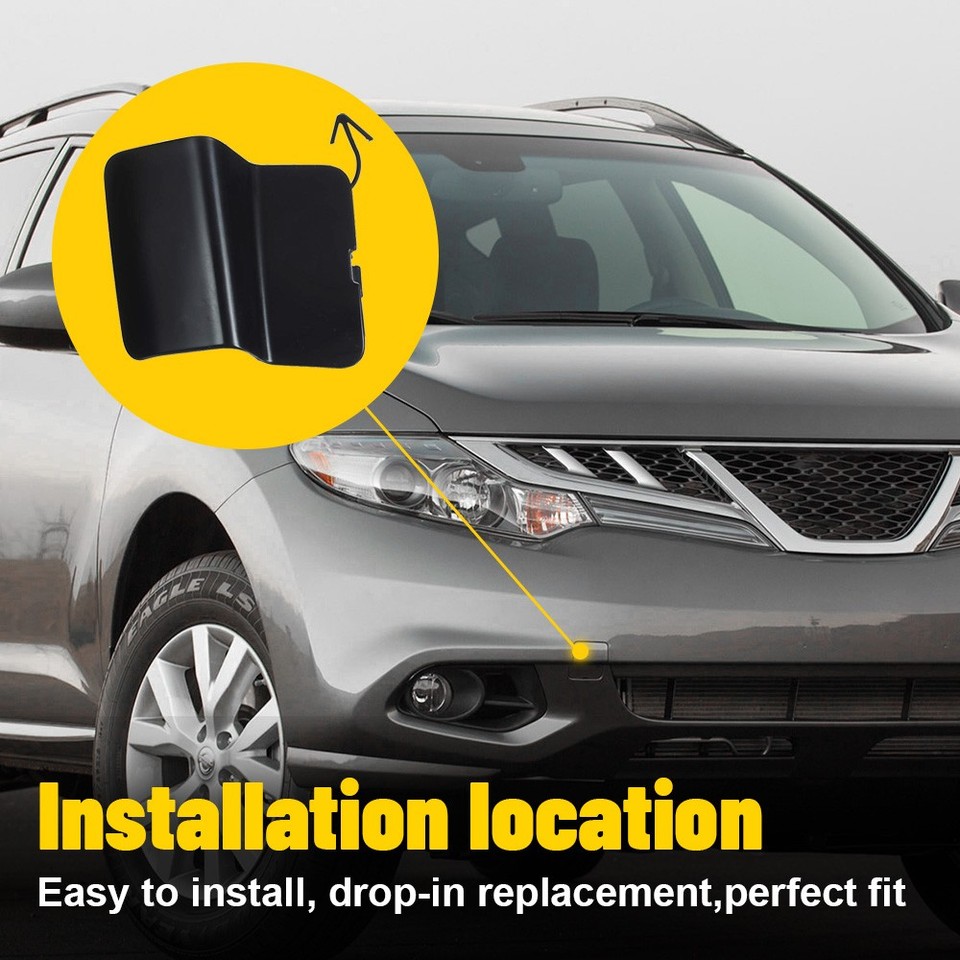 FOR 2011-2014 Nissan Murano Front Bumper Unpainted Tow Eye Cap NEW ...