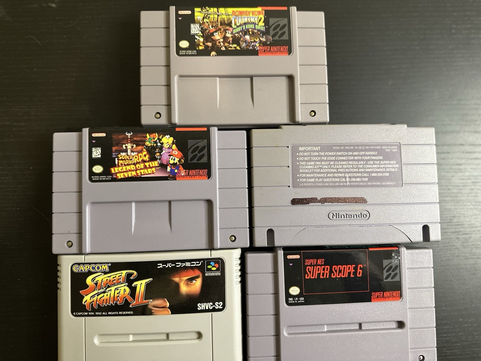 Lot Of 5 SNES Games Authentic Cartridges. See Description | eBay