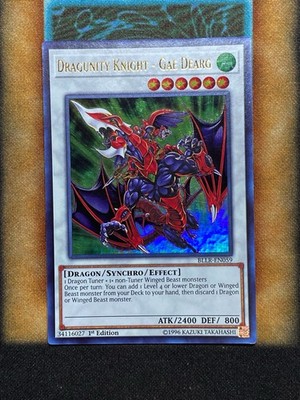 Yugioh Dragunity Knight - Gae Dearg BLLR-EN059 Ultra Rare 1st Ed NM | eBay