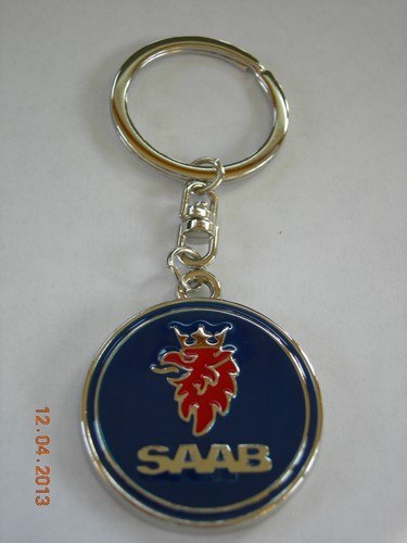 SAAB METAL KEY FOB KEY RING KEYCHAIN SONETT 900 9000 9-3 9-4X 9-5 92 | eBay