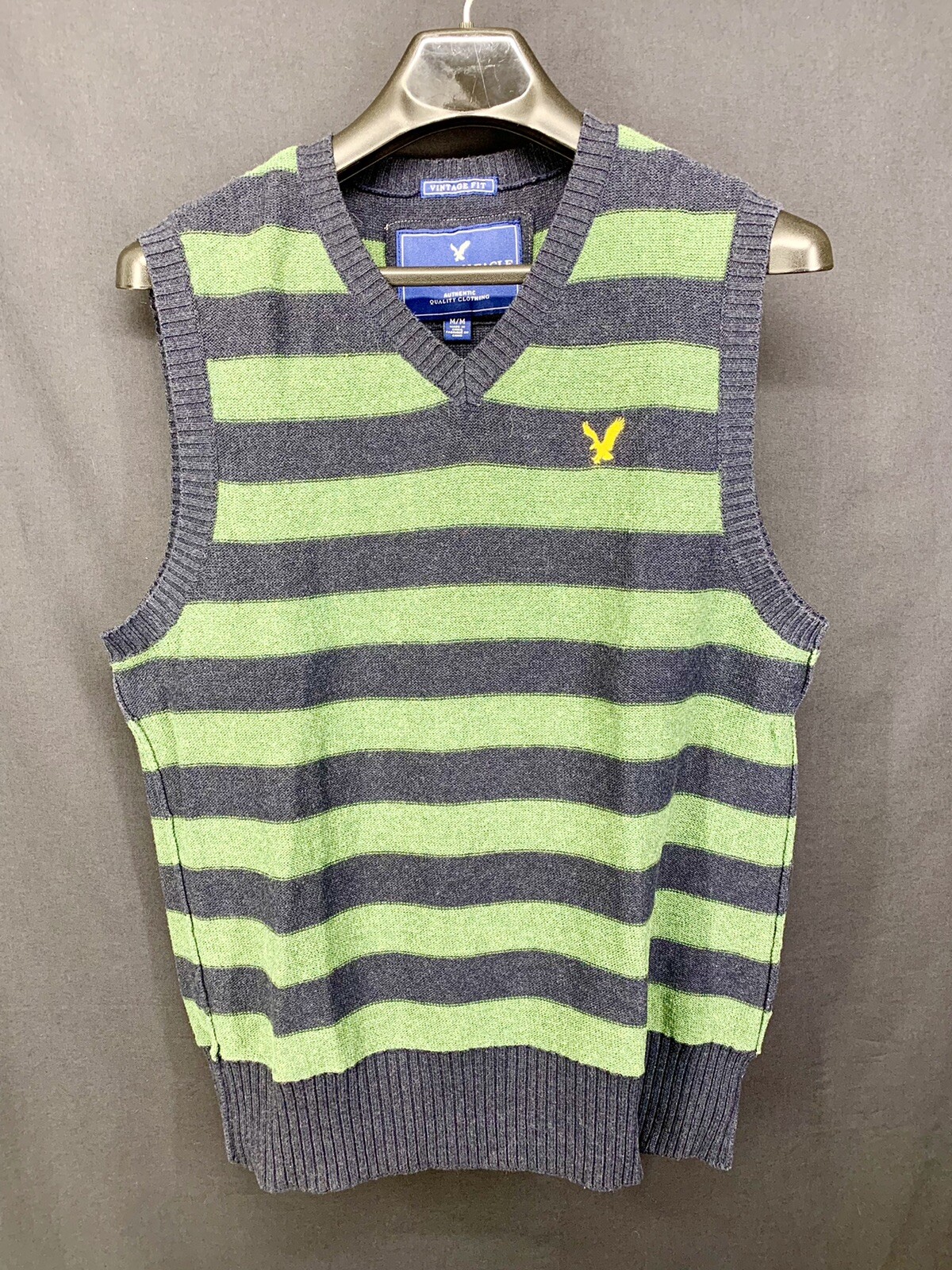 Mens American Eagle Rugby Stripe Sweater Vest | eBay