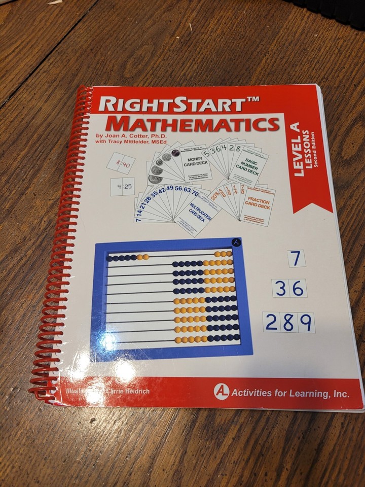 RightStart Mathematics Level A Lessons, Worksheets, Appendix 2nd Edition B18 | eBay