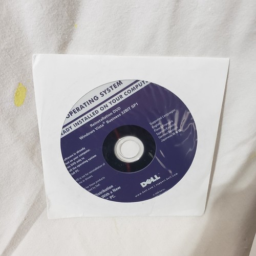 Microsoft Windows Vista Business 32Bit SP1 Reinstallation OEM Media Disc Dell | eBay