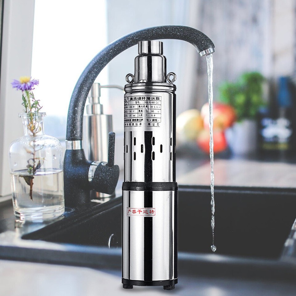 DC 24V 1.2m3/h Solar Power Water Pump Farm Ranch Submersible Bore Hole ...