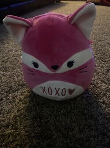 10" Hot Pink Fox Squishmallows Squishy Squooshems XOXO Plush Soft ...