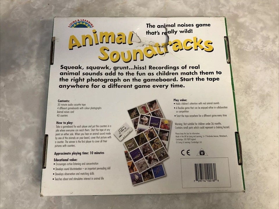 Living And Learning Animal Soundtracks Cassette Childrens Game | eBay UK