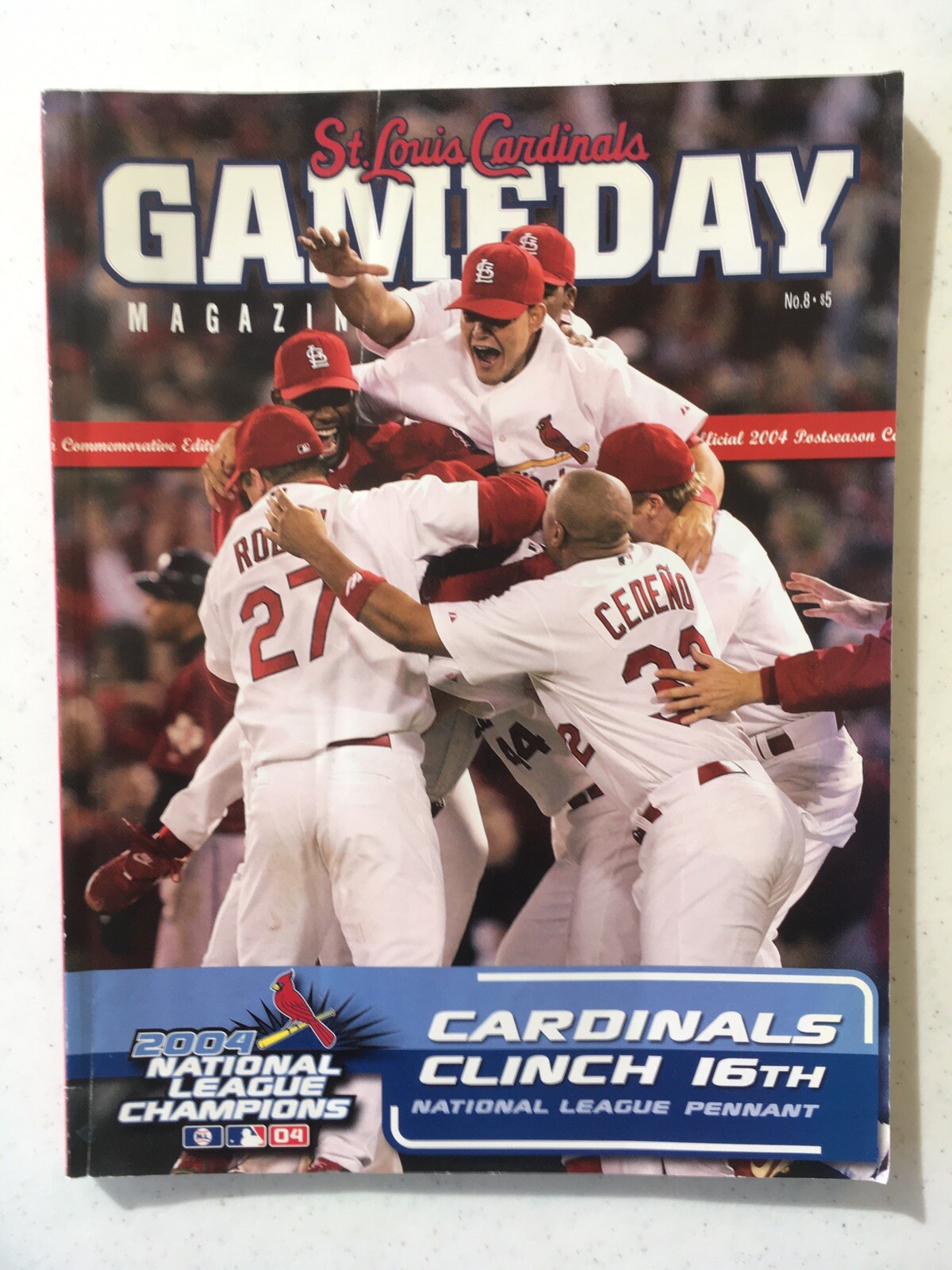 St. Louis Cardinals Gameday Magazine No. 8 NL Pennant Winners | eBay