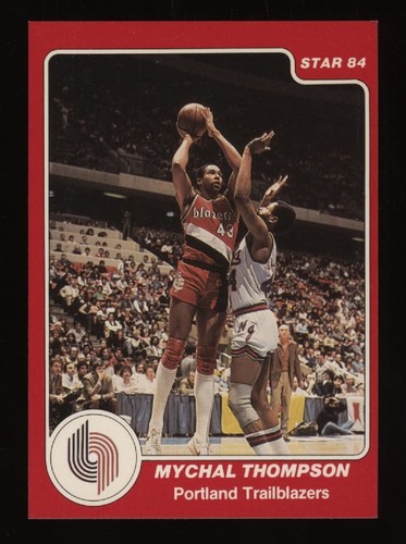 1983-84 Mychal Thompson STAR Basketball #106 *NICE* Portland Trail ...
