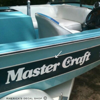 Mastercraft Vintage Boat Yacht Decals 2PC Set Vinyl Large New 45” OEM ...